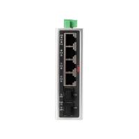 China 6-port Gigabit Industrial PoE Switch with 4*10/100/1000Base-T PoE Ports and 2*1000Base-X Uplink SFP Fiber Ports, 30W per Port for sale