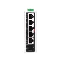 China 6-Port Gigabit Industrial PoE Switch with 30W PoE Power, SFP Fiber Port, and DIN Rail Mountable for sale