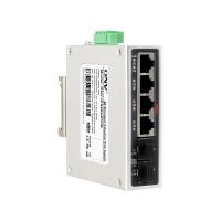 China 6-port Gigabit Easy Managed Industrial PoE Switch with SFP Fiber Ports and 30W PoE Power for sale
