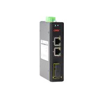 China 3-Port Industrial PoE Switch with 30W PoE Power 155M SC Fiber Port and DIN Rail Mountable for sale