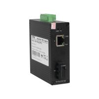China Industrial PoE Switch with 10/100M RJ45 and SC Fiber Port Compliant with IEEE 802.3af/at PoE Standard DIN Rail Mountable for sale
