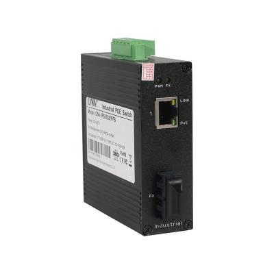 China Industrial PoE Switch with 10/100M RJ45 and SC Fiber Port Compliant with IEEE 802.3af/at PoE Standard DIN Rail Mountable for sale
