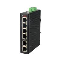 China 6-port Industrial PoE Switch with IEEE 802.3af/at PoE standard, 30W per port, and DIN Rail mountable for sale
