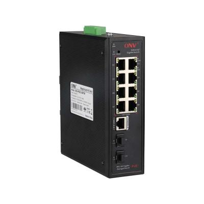 China 10 Port L2+ Gigabit Managed PoE Switch Industrial Grade With 8 PoE Ports for sale