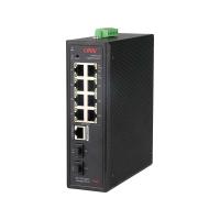 China 10 Port L2+ Gigabit Managed PoE Switch Industrial Grade With 8 PoE Ports for sale