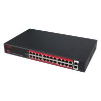 China 27-Port Gigabit Uplink Unmanaged PoE Switch with 24V Non-Standard PoE+ and 250m Extended Range for sale