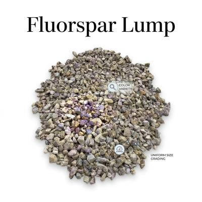 China Metallurgical Grade Fluorspar Lump CaF₂ 70-95% Mongolia Origin for Steelmaking Flux for sale