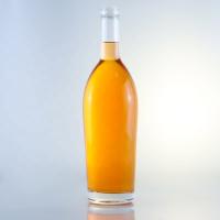 China 750ml Brandy or Whisky Glass Bottle Packaging with Unique Design and Acid Etch Surface for sale