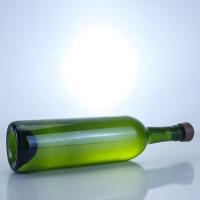 China 700ml Antique Green Glass Bottle for Spirits Rum Gin Oil and Beer Base Material Glass for sale
