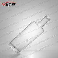 China Beer Gin Rum High Flint Glass Bottle Customized Screen Printing with Cork Top for sale