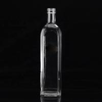 China 500ml Square Glass Bottle of Extra Virgin Olive Oil with Customized Surface Handling for sale