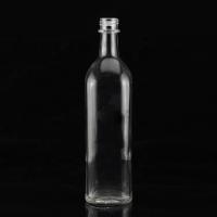 China 500ml Square Glass Bottle of Extra Virgin Olive Oil with Customized Surface Handling for sale