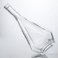 China Glass Bottle Packaging for Liquor Brandy Vodka Whisky Gin Rum 700ml 750ml Custom Design for sale