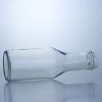 China Clear Flint Glass Bottle for Milk Juice Salad Chili Sauce Ketchup 300ml 500ml 700ml for sale