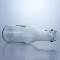 China Clear Flint Glass Bottle for Milk Juice Salad Chili Sauce Ketchup 300ml 500ml 700ml for sale