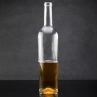 China Glass Collar Olive Oil Packaging Bottles with Polygonal Design and Cork Cap Closure for sale