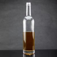 China Glass Collar Olive Oil Packaging Bottles with Polygonal Design and Cork Cap Closure for sale