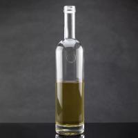 China Glass Collar Olive Oil Packaging Bottles with Polygonal Design and Cork Cap Closure for sale