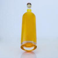 China Clear or Customized Glass Bottle Unique 700ml 750ml for Whiskey Tequila Brandy Rum Gin for sale