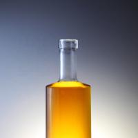 China 750ml Vodka Glass Bottle with Cork and Unique Cylinder Shape in Unique Design for sale