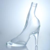 China Glass 350ml 500ml High Heel Shoe Shape Liquor Whiskey Red Wine Bottle for Bourbon Vodka for sale