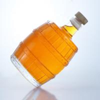 China 700ml 750ml Special Shaped Glass Bottle for Whiskey Tequila Brandy Rum Gin Glass Collar for sale