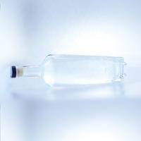 China Glass Collar Glass Bottle For Alcoholic Beverages 750 ml with Cork Sealing Flint Empty for sale