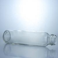 China Metal Screw Cap 150ml 250ml 350ml 500ml Clear Glass Bottle for Cold Pressed Juice for sale
