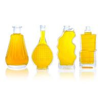 China Glass Products Unique Shaped Bottle 750ml 700ml for Vodka Whiskey Tequila Brandy for sale