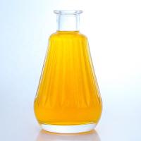 China Glass Products Unique Shaped Bottle 750ml 700ml for Vodka Whiskey Tequila Brandy for sale