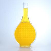 China Glass Products Unique Shaped Bottle 750ml 700ml for Vodka Whiskey Tequila Brandy for sale