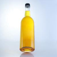 China Extra Flint Luxury Design 1L Glass Bottle Perfect for Vodka Collar Material Glass for sale