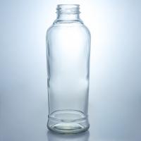 China Glass Bottle with Metal Lid Food Grade Best Seller Juice Milk Ketchup Salad Chili Sauce for sale