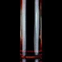 China Coating Red Color 750ml Tequila Glass Bottle with Unique Design and Cork for sale