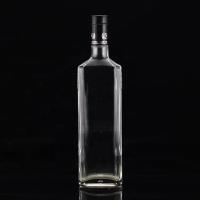 China Engraved Surface 750ml Glass Bottle for Industrial and Glass Collar in Mexico Tequila for sale
