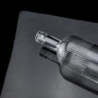 China 500ml 700ml SCREW CAP Super Flint Glass Empty Whiskey Bottle for Design Classic Round for sale