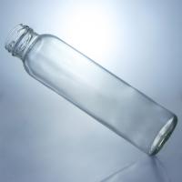 China Multifunctional Food Grade Juice Milk Ketchup Salad Chili Sauce Glass Bottle with Metal Lid for sale