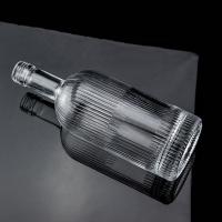 China 500ml 700ml SCREW CAP Super Flint Glass Empty Whiskey Bottle for Design Classic Round for sale