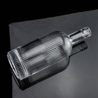 China 500ml 700ml SCREW CAP Super Flint Glass Empty Whiskey Bottle for Design Classic Round for sale