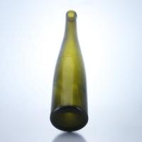 China 500ml 700ml Flint Glass Bottle in Antique Green Color for Wine or Champagne Packaging for sale