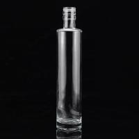 China SCREW CAP Sealing Type Flat Shoulder Glass Bottle for class Mexican Tequila Liquor Wine for sale
