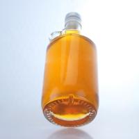China Glass Custom Luxury Super Flint 500ml 700ml 750ml Rum Vodka Whiskey gin mason jar with glass cork for sale