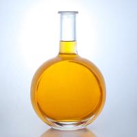 China Glass Custom Luxury Super Flint 500ml 700ml 750ml Rum Vodka Whiskey gin mason jar with glass cork for sale