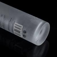 China Classic Shape 700ml 750ml Frosted Applique Vodka Glass Bottle for Beverage Packaging for sale