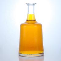 China Glass Custom Luxury Super Flint 500ml 700ml 750ml Rum Vodka Whiskey gin mason jar with glass cork for sale