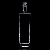 China Glass Whisky Bottle Square 700ml Thick Bottom 750ml 500ml Tequila Bottles for Spirits for sale