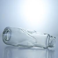 China Bottle Color Clear 360ml Glass Bottle for Milk Juice Coffee Screw Cap for sale