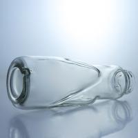 China Bottle Color Clear 360ml Glass Bottle for Milk Juice Coffee Screw Cap for sale