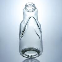 China Bottle Color Clear 360ml Glass Bottle for Milk Juice Coffee Screw Cap for sale