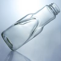 China Bottle Color Clear 360ml Glass Bottle for Milk Juice Coffee Screw Cap for sale